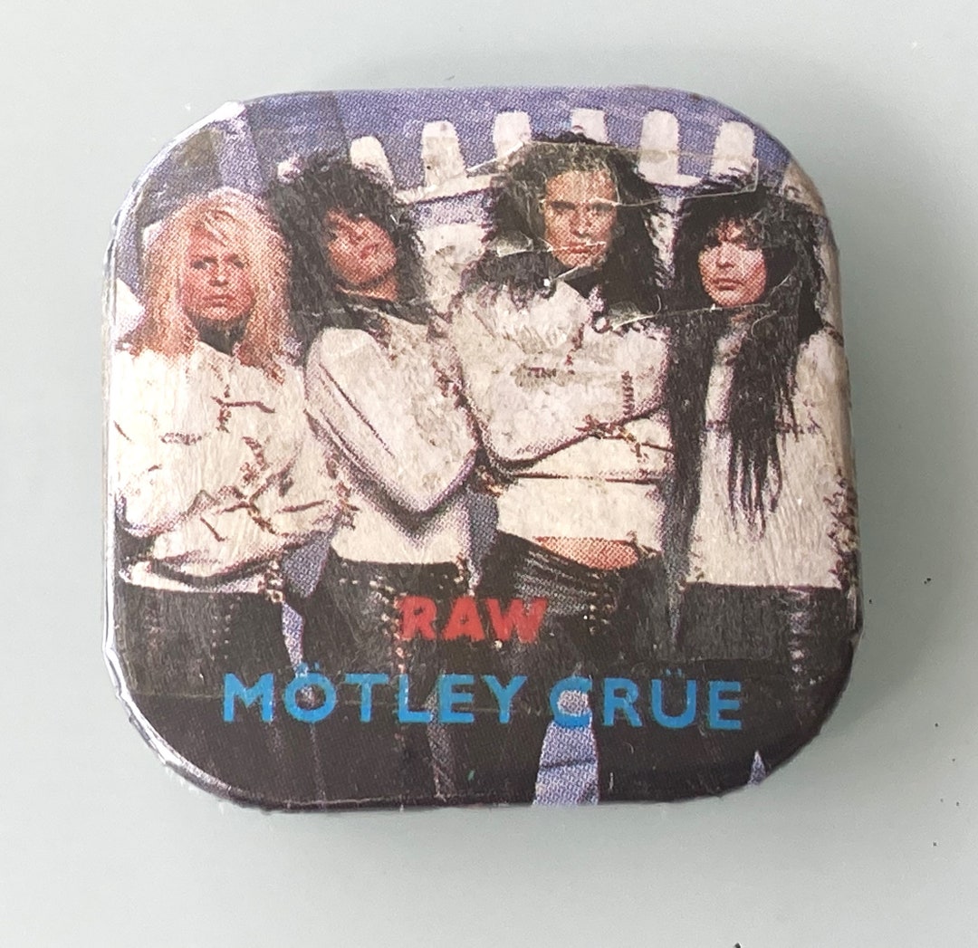 Motley Crue in Straightjackets Vintage Square Shaped Metal Pin - Etsy