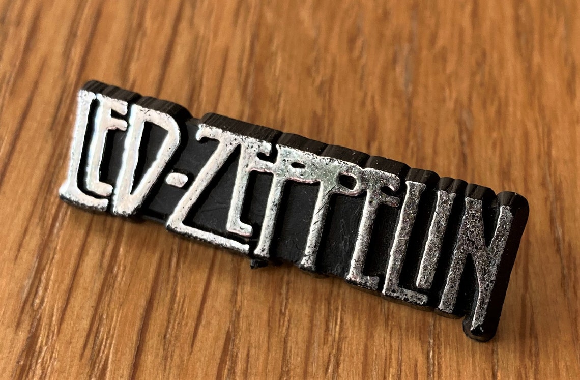 LED ZEPPELIN Vintage Shaped Plastic Pin Badge Pinback From The | Etsy