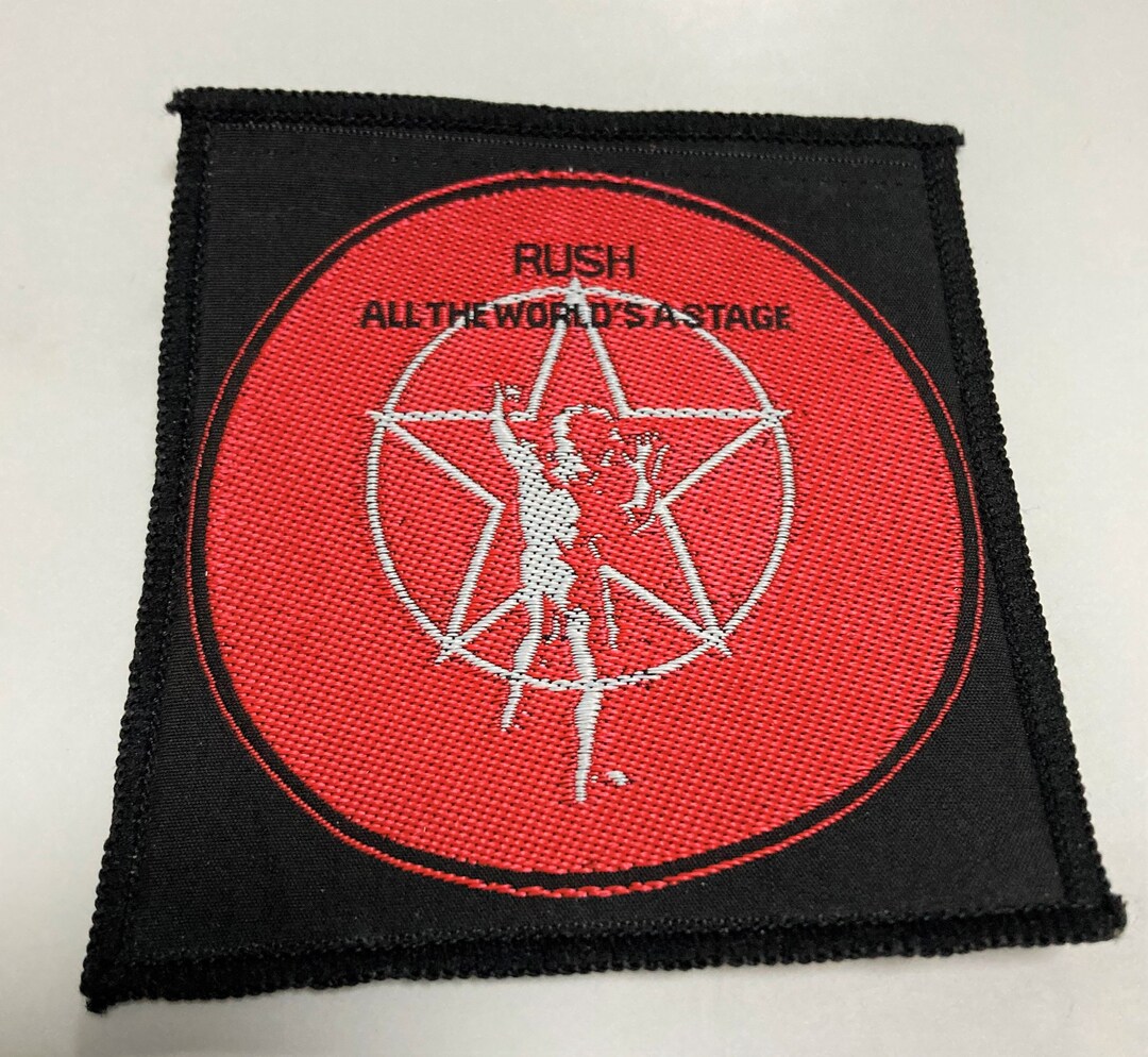 RUSH All the Worlds A Stage Vintage Sew on Fabric Patch Made in the ...