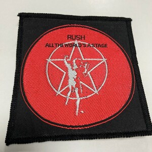 RUSH All the Worlds A Stage Vintage Sew on Fabric Patch Made in the ...