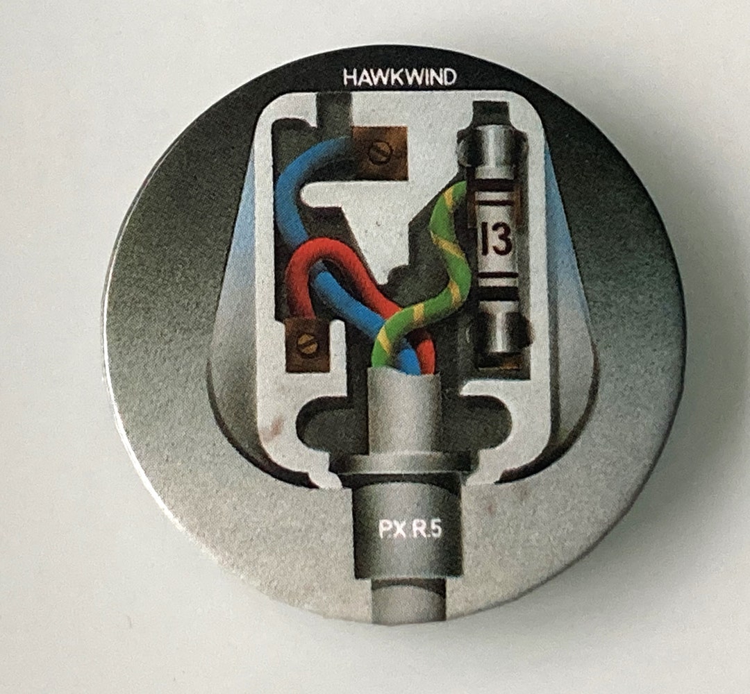 Hawkwind PXR5 UK Tour 1979 Vintage Metal Pin Badge Pinback Music ...
