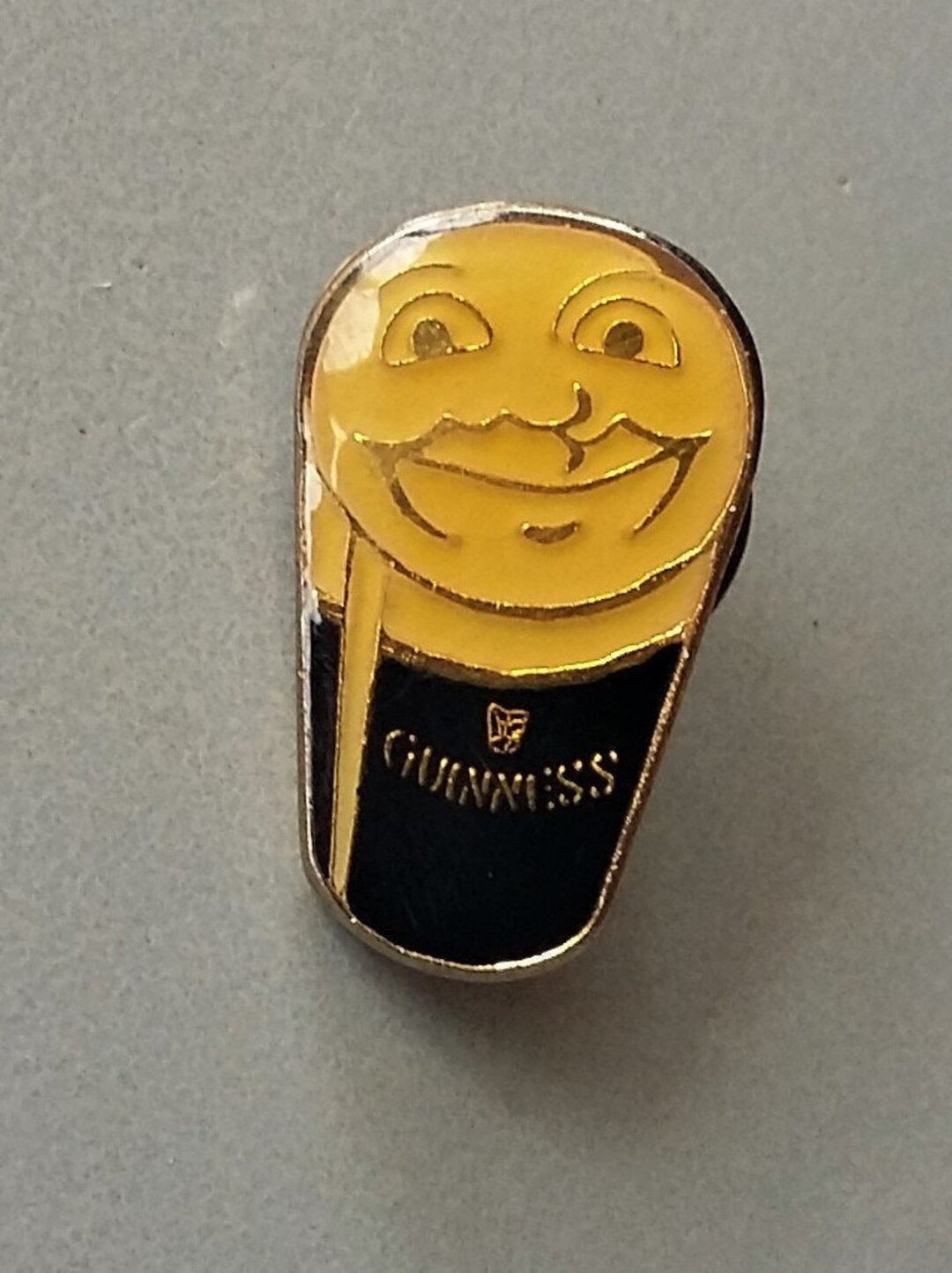 GUINNESS Smiling Pint Small Vintage Metal Pin Badge Made in - Etsy