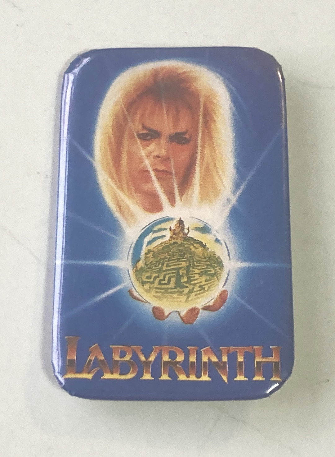 DAVID BOWIE Labyrinth 1991 Movie Vintage Promo Metal Pin Badge Pinback ...
