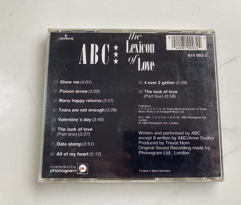ABC the Lexicon of Love Original 1980's CD Album - Etsy