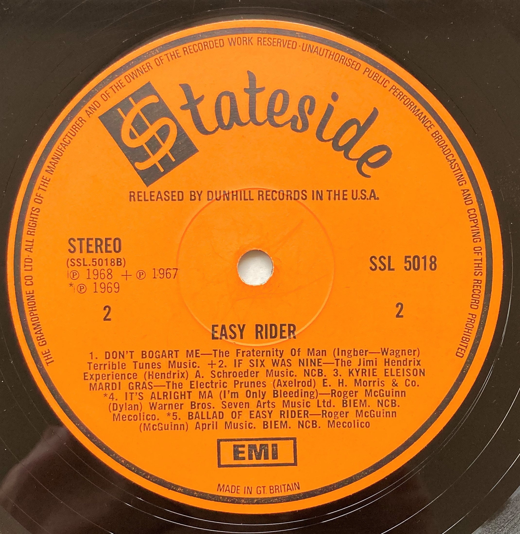 EASY RIDER Songs Performed In The Motion Picture Soundtrack | Etsy