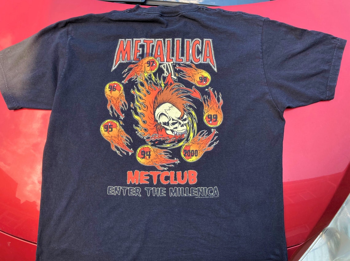 METALLICA Vintage Fan Club T-shirt From the Year 2000 - Etsy