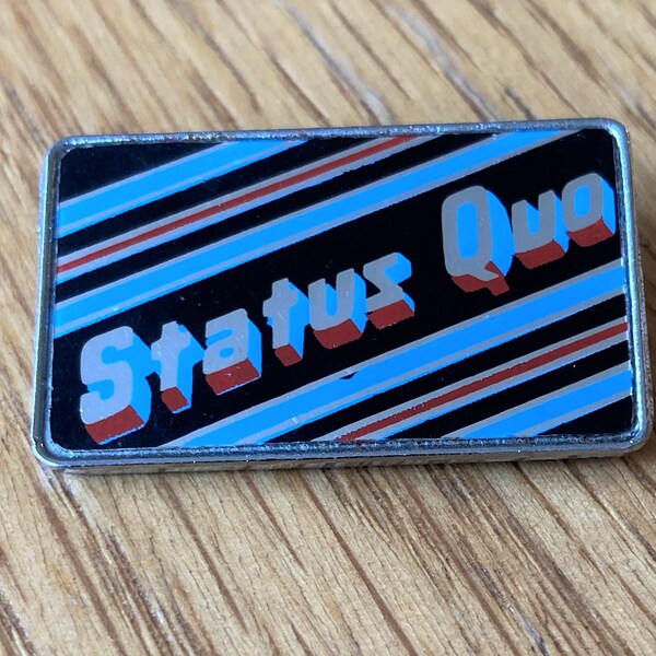 Status Quo Badge - Etsy