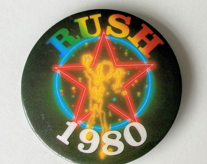 RUSH Original Vintage Metal Pin Badge From 1980 Permanent - Etsy
