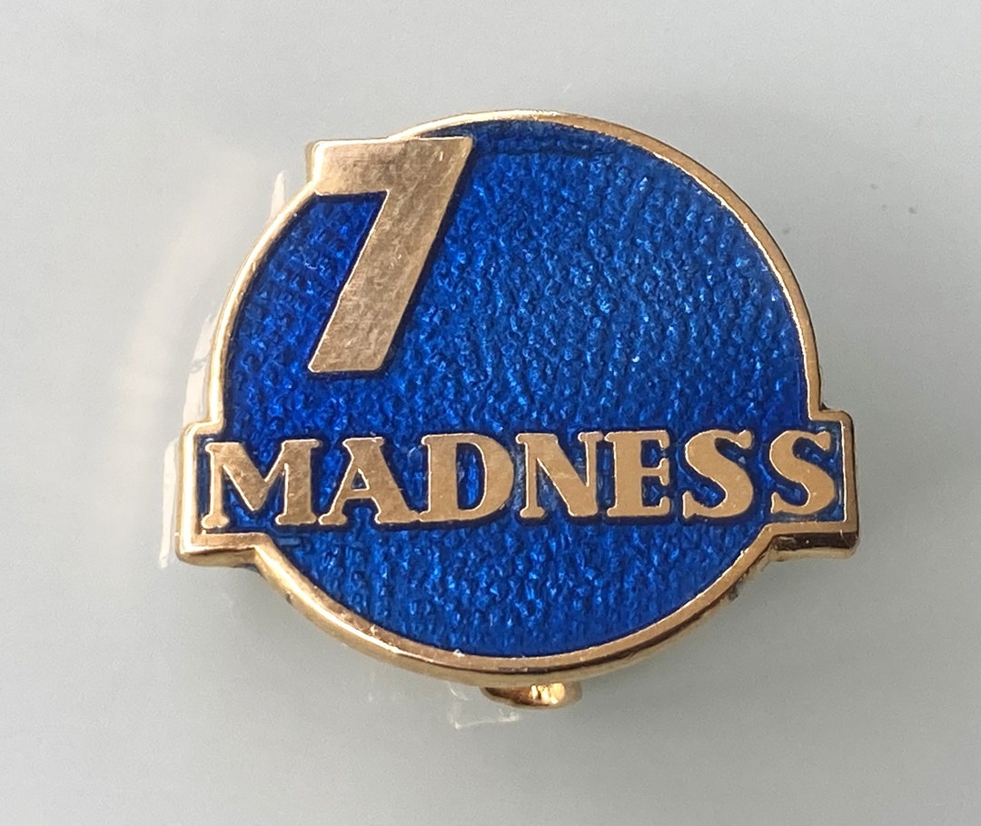 Madness 7 Small Vintage Enamel Pin Badge From the 1981 Dial A Style Pop ...