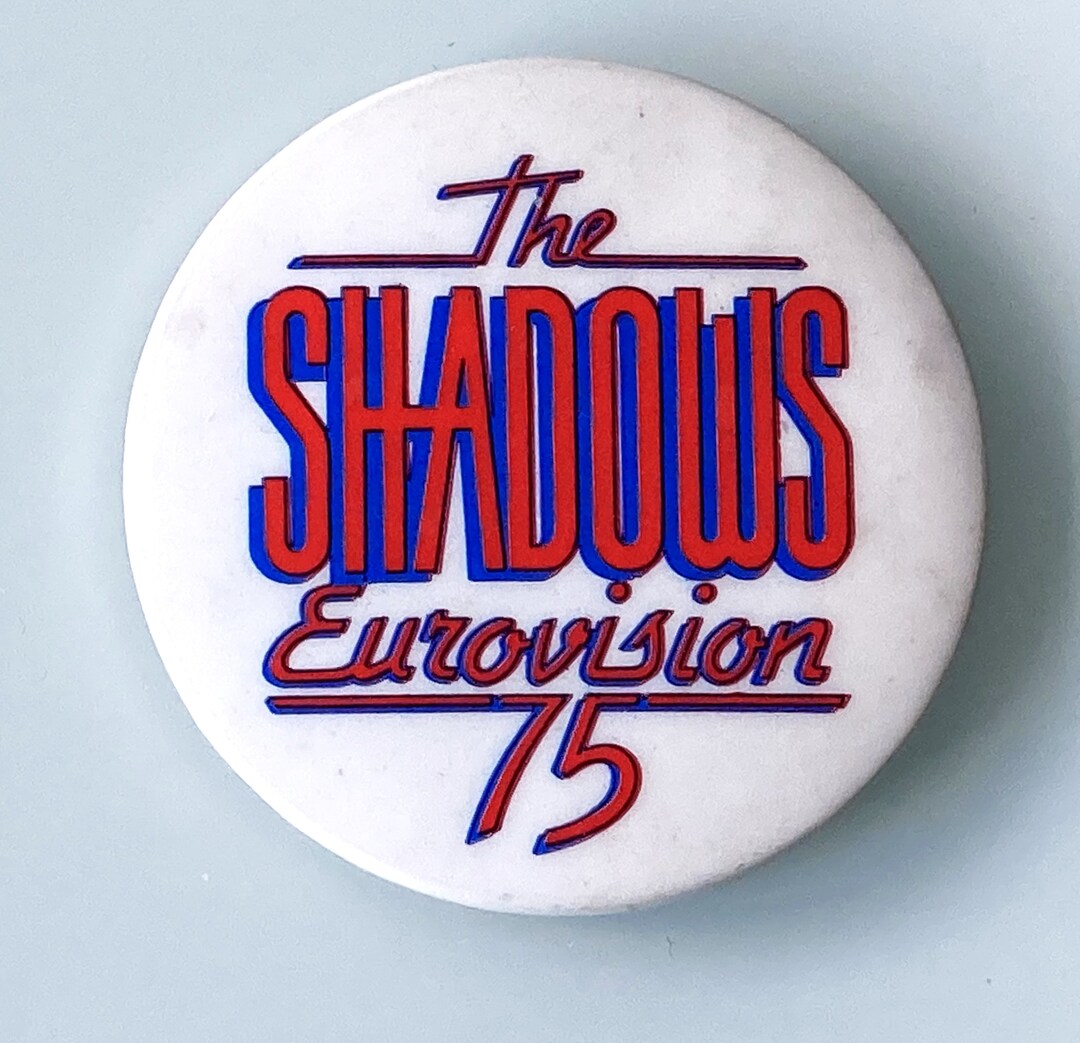 The Shadows Eurovision '75 Vintage Metal Pin Badge Pinback Pop Music ...