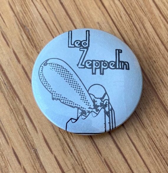 LED ZEPPELIN Small Vintage Button Style Metal Pin Badge From | Etsy