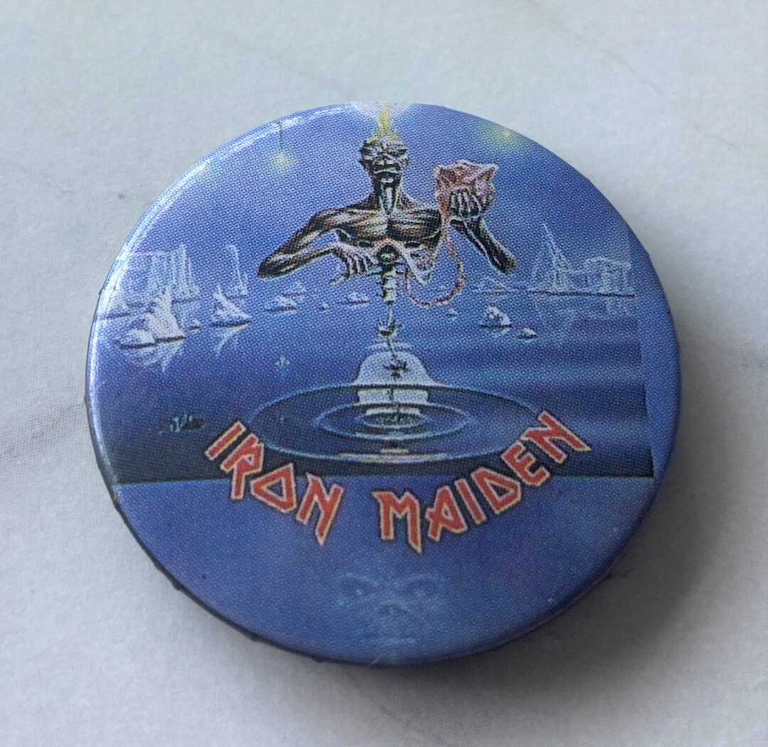 Iron Maiden Eddie Ice Vintage Metal Pin Badge Pinback From the - Etsy