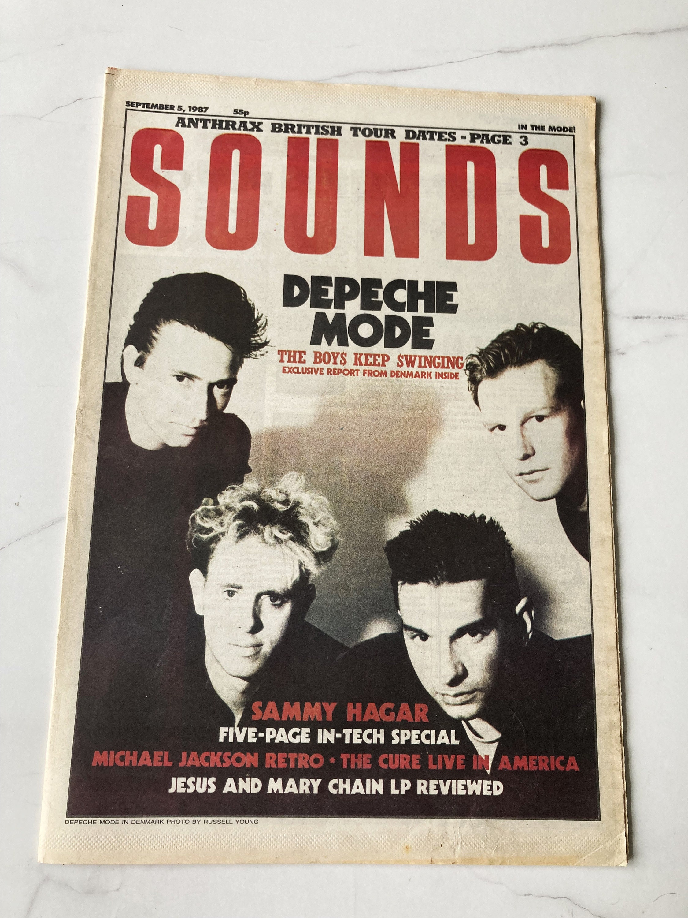 Sounds UK Music Magazine September 1987 Depeche Mode Cover Article ...