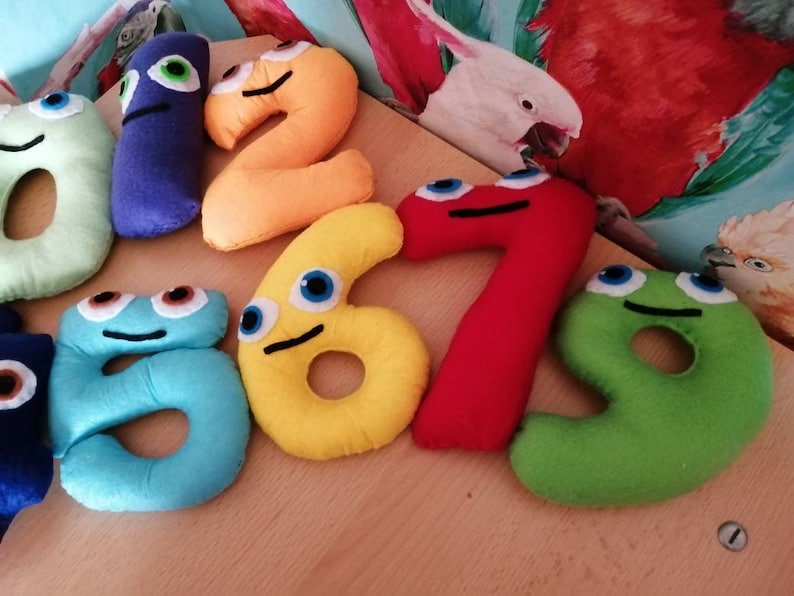 Numberjacks Soft Toys Felt Handmade Plush Autism Colourful - Etsy UK