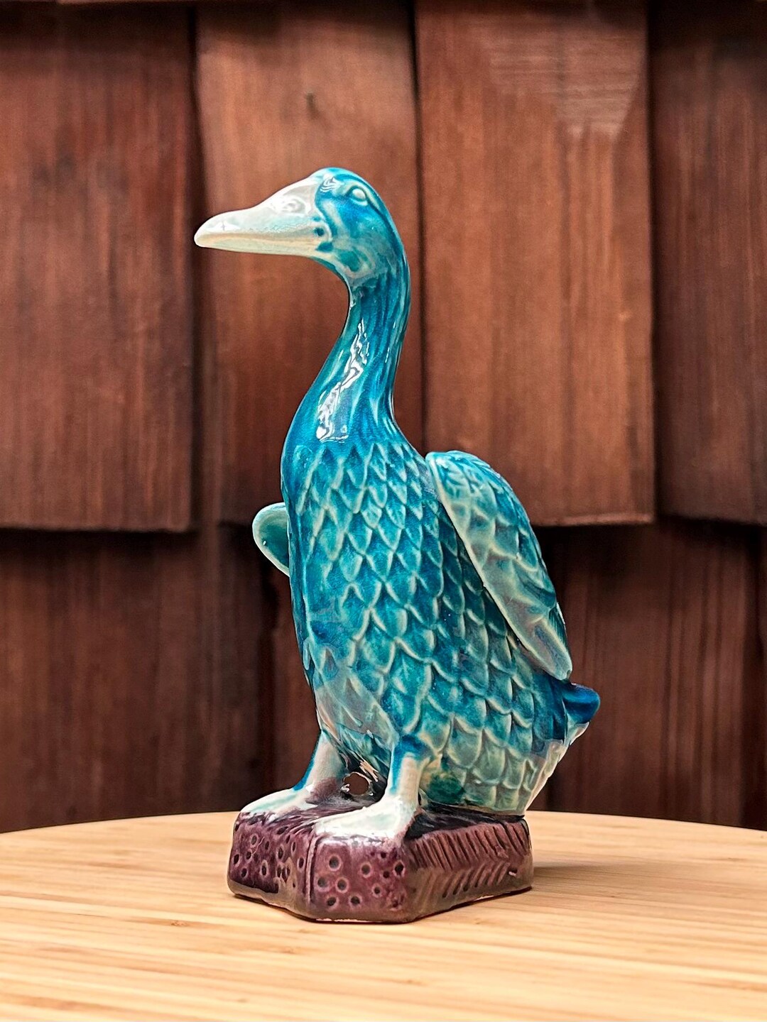 Asian Goose Figurine, Turquoise Blue, Mid-century Ceramic - Etsy