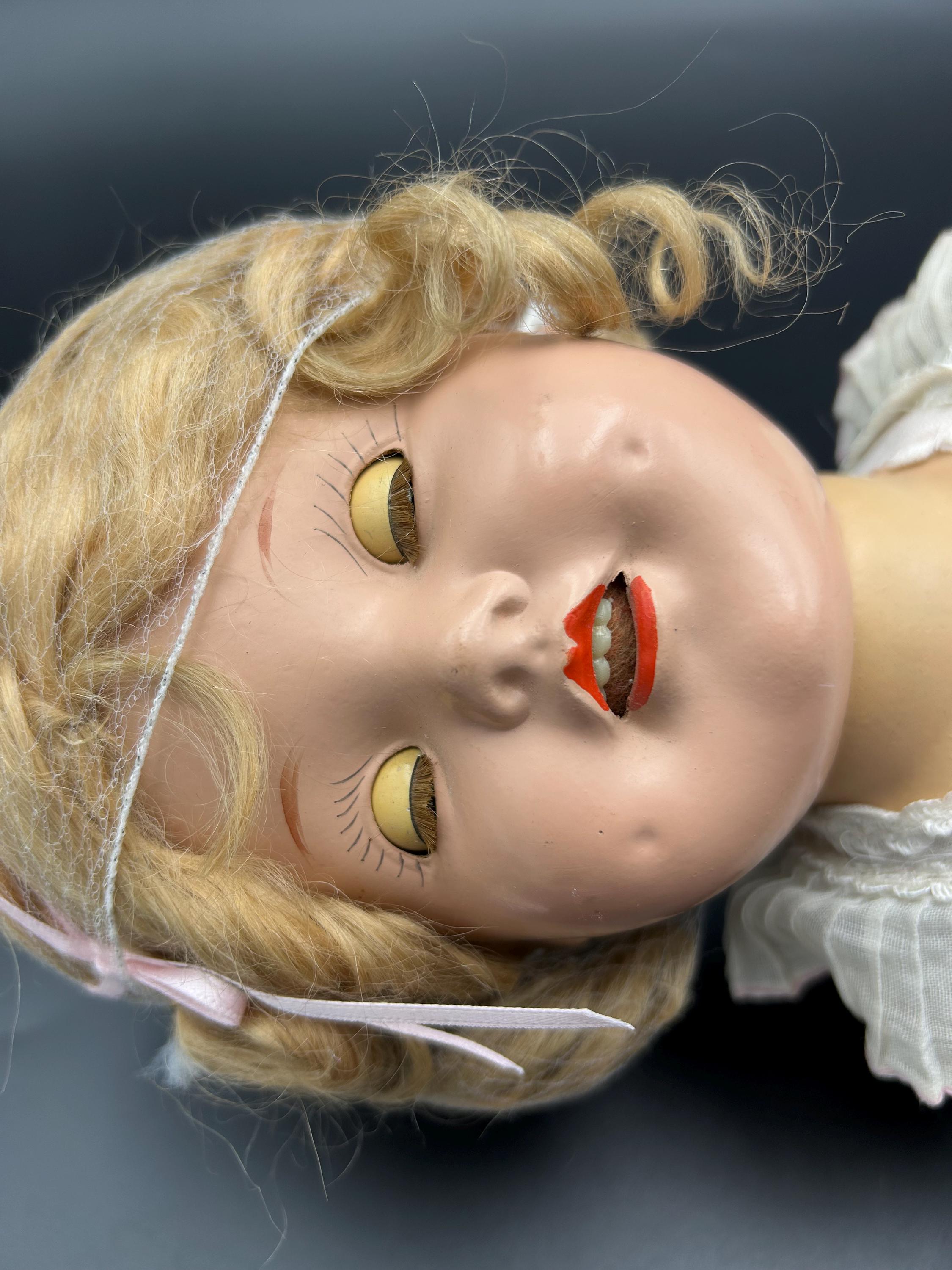 Shirley Temple Doll 19 Inches, Unmarked; Hollywood Character Doll From ...