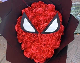 Spider-man Bouquet, Eternal Roses Bouquet , Birthday Gift, Roses ...