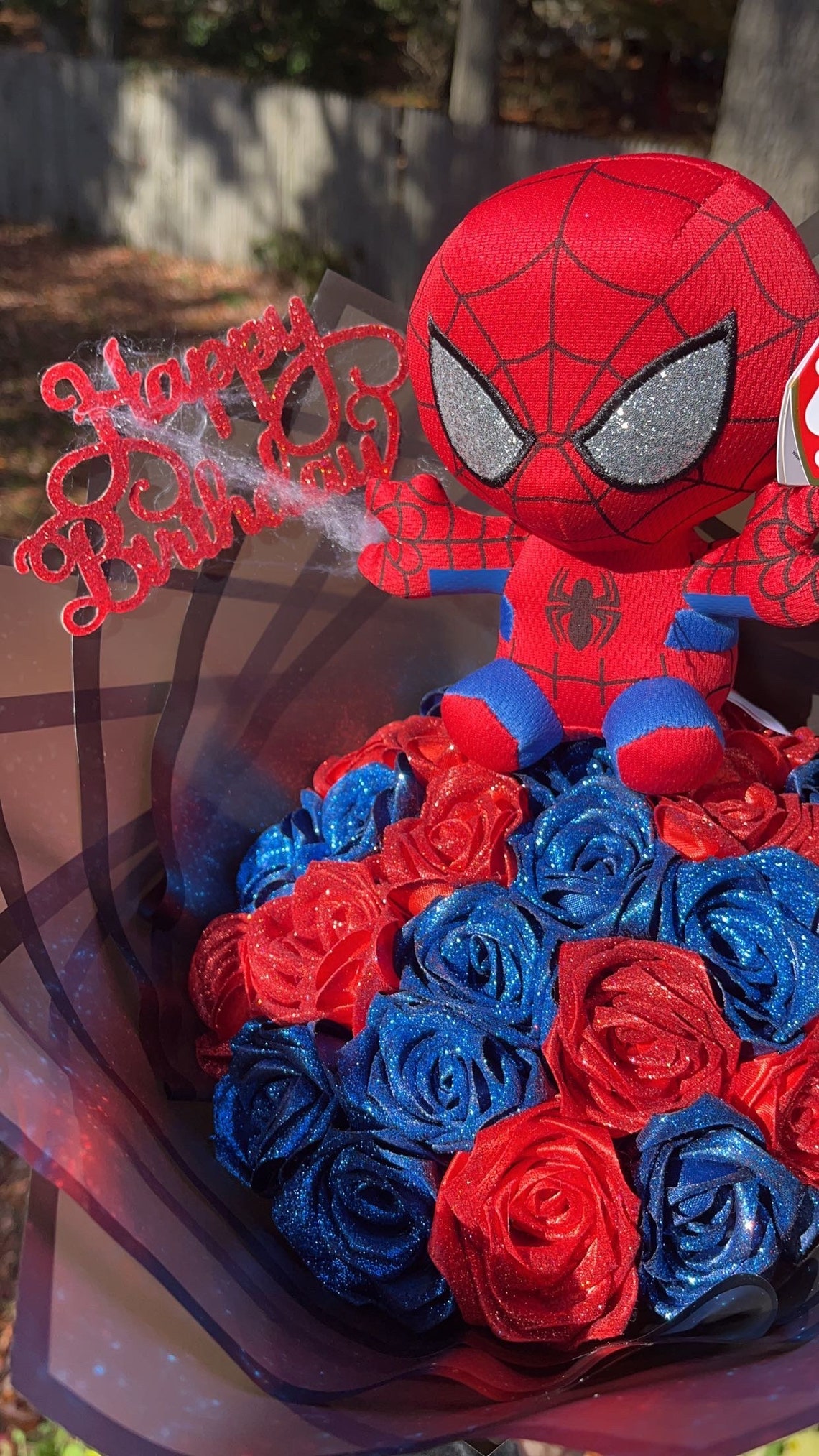 Eternal Spider-man Flower Bouquets plushie Included - Etsy