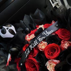 Eternal Scream Flower Bouquets (scream Plushie Included) - Etsy