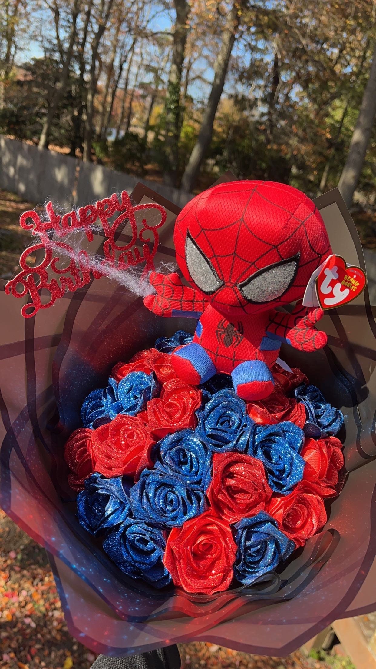 Eternal Spider-man Flower Bouquets plushie Included - Etsy