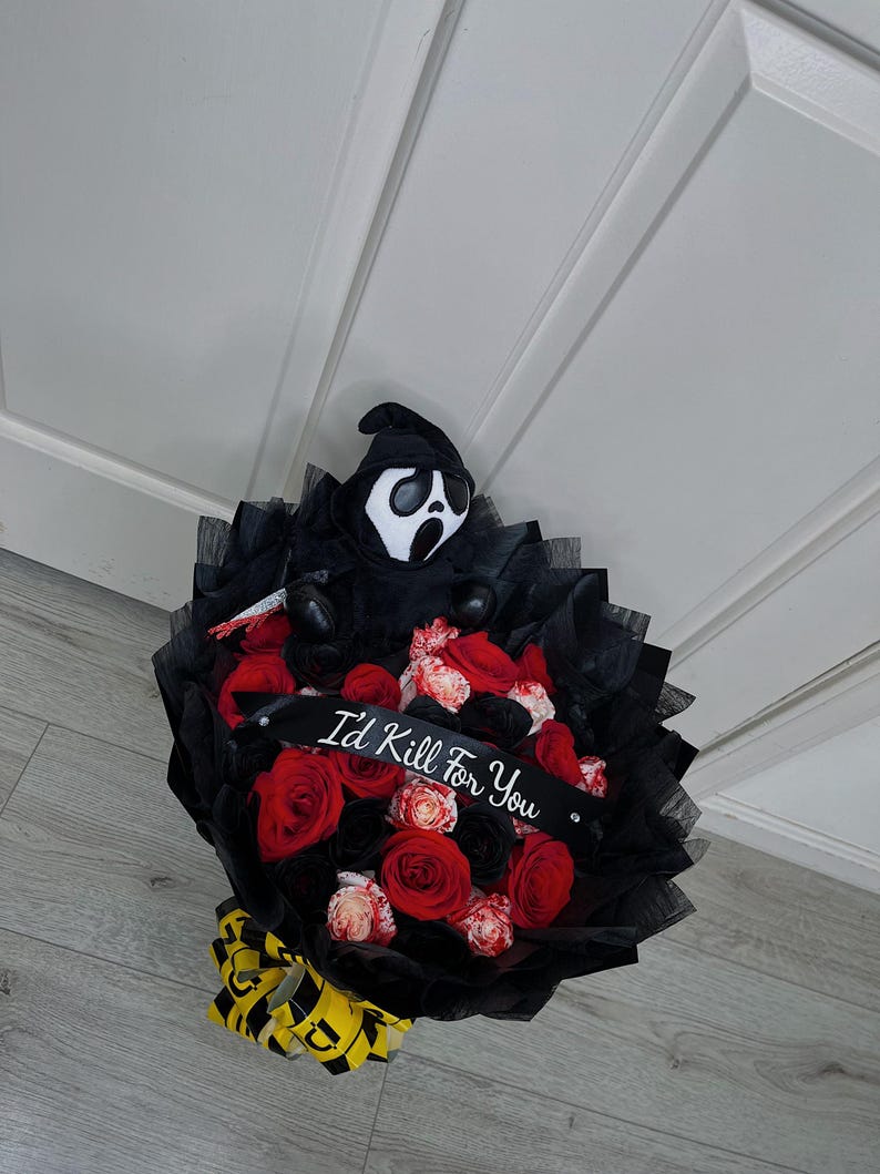 Eternal Scream Flower Bouquets (scream Plushie Included) - Etsy