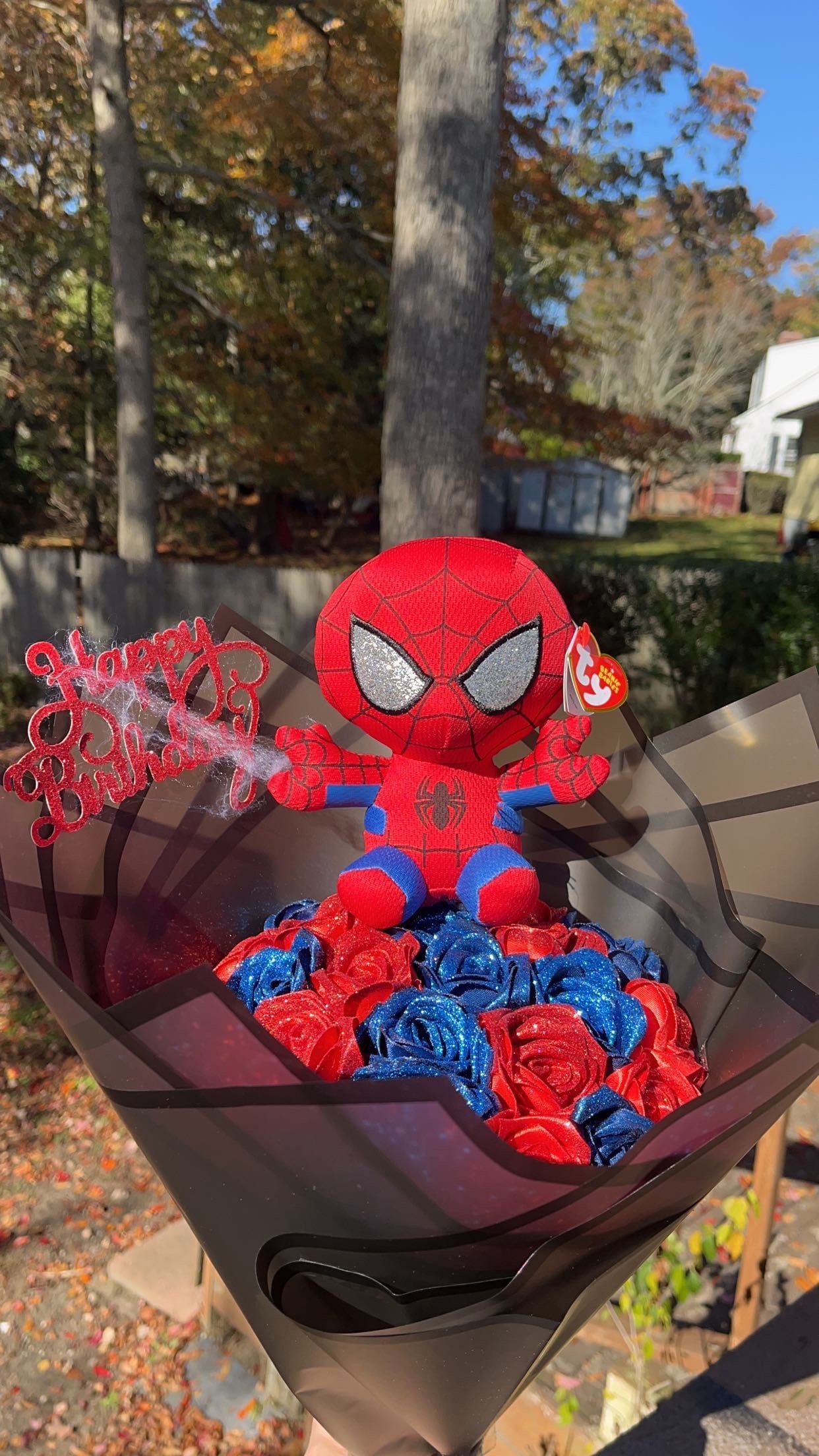 Eternal Spider-man Flower Bouquets plushie Included - Etsy