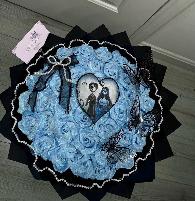 Corpse Bride Eternal Rose Bouquet - Etsy