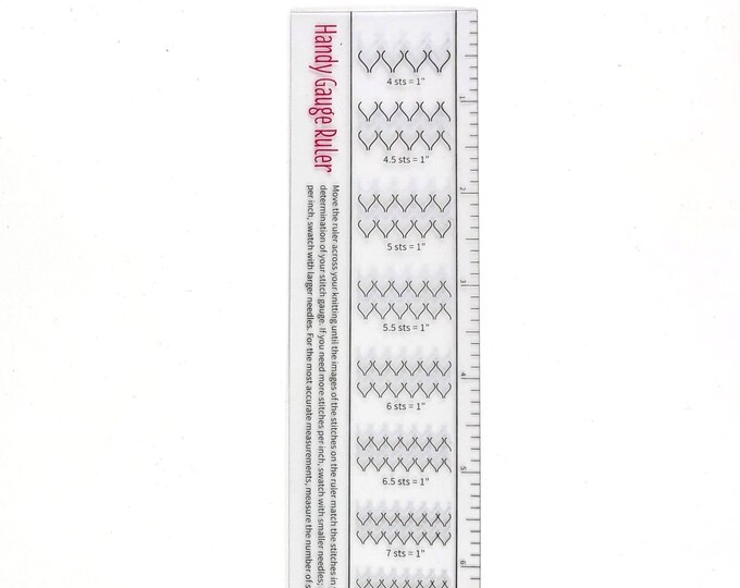 Handy Gauge Ruler Ann Budd Knits Stitch Gauge Ruler Knitting Gauge ...