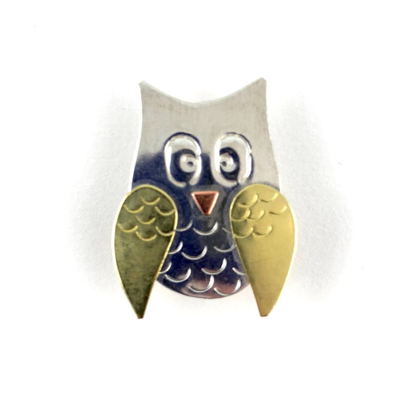 Copper Owl Pin - Etsy