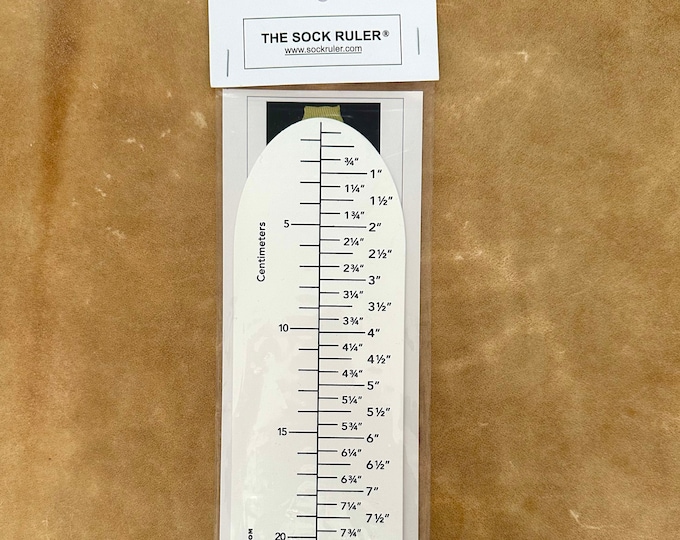 The Sock Ruler Regular, Knitting Socks Ruler, Sock Ruler - Etsy
