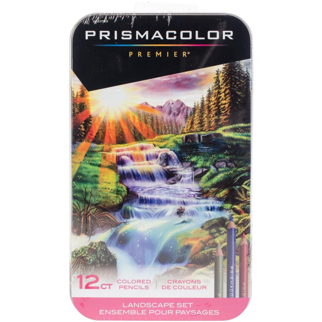 Prismacolor Landscape Premier Colored Pencil Set 12 Piece Set in Tin ...