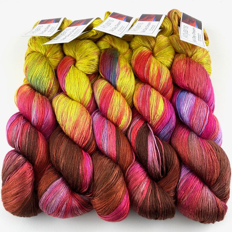 Artyarns Inspiration Earth Tones Yarn Silk Day Dream Kit1 - Etsy