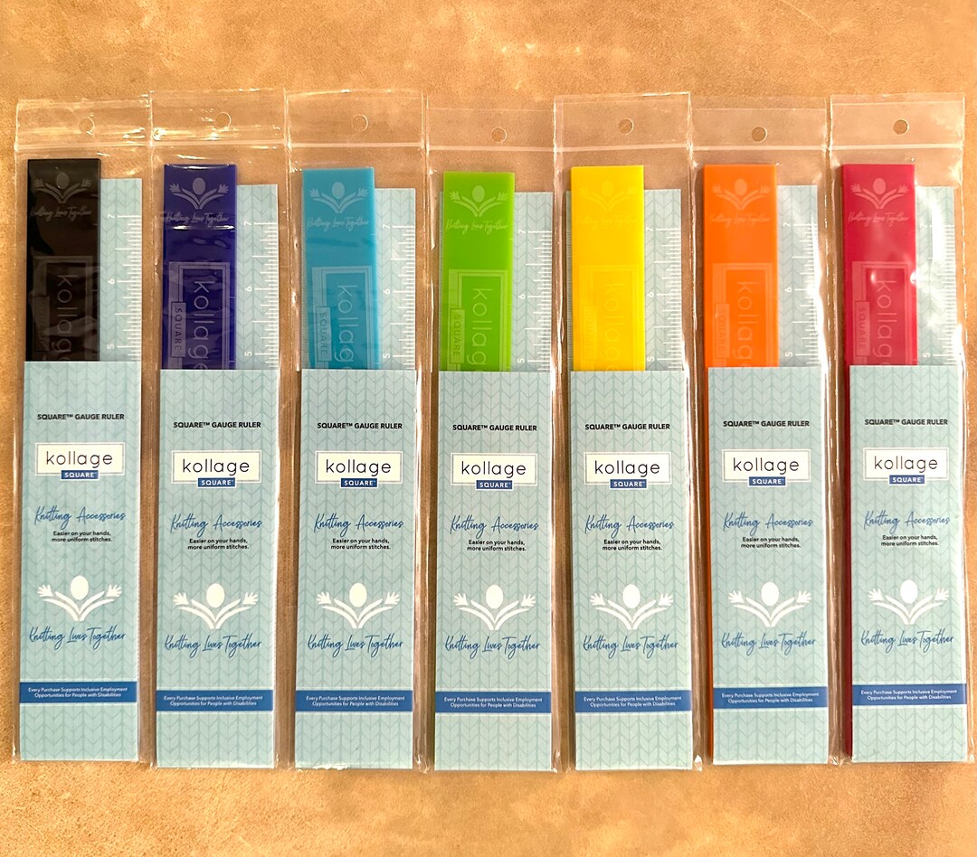 Kollage Square Needle Gauge and Ruler: for Kollage Needles - Choose ...