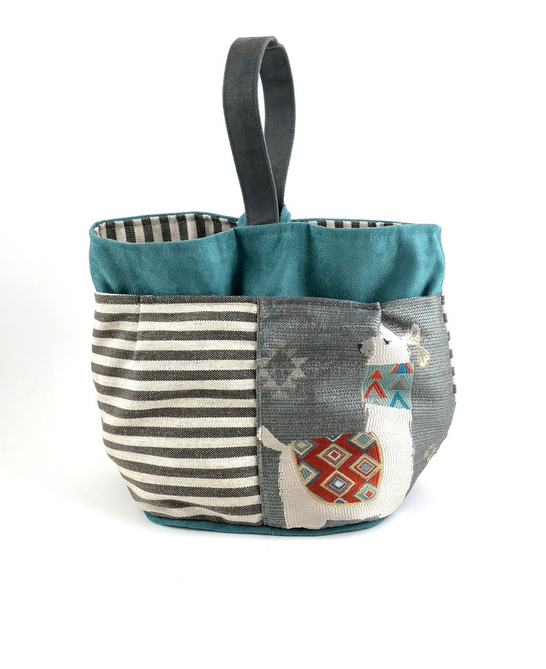 Atenti Tall Caddy GRAY Mama Llama Crochet Knitting Caddy | Etsy