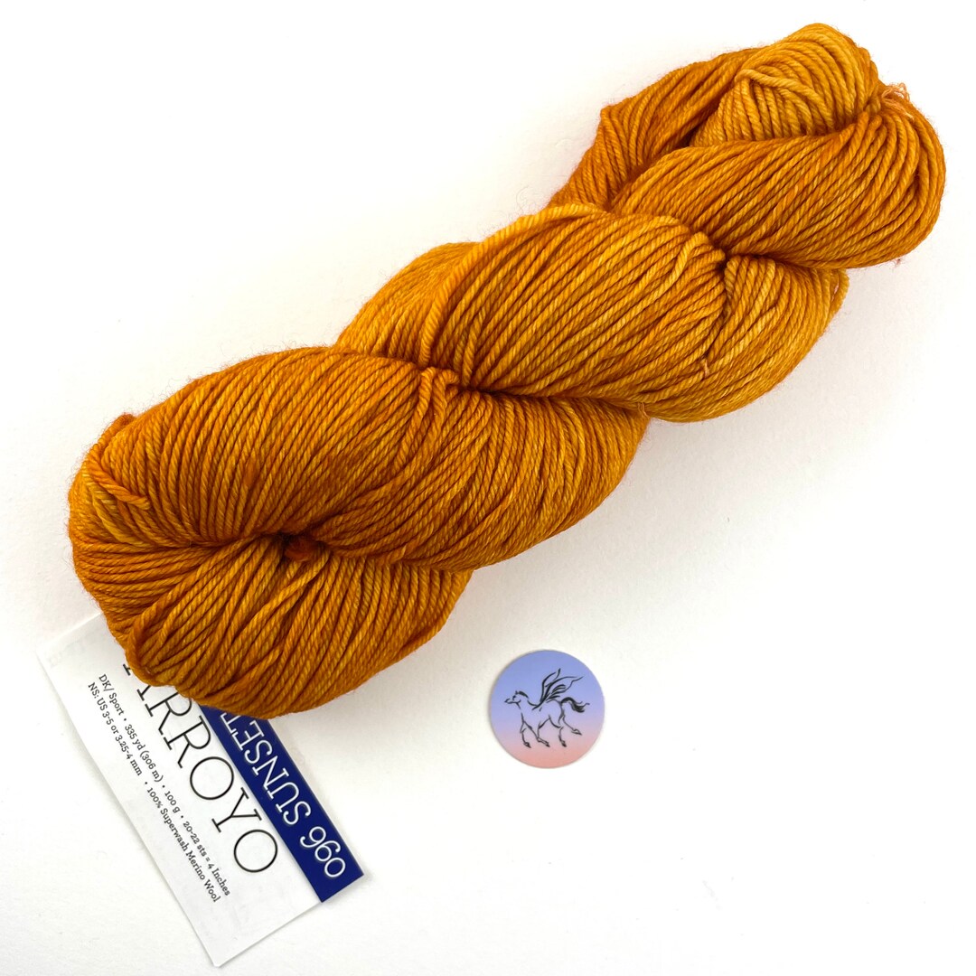Malabrigo Arroyo Sunset 096 Superwash Merino Wool Hand Painted Merino ...