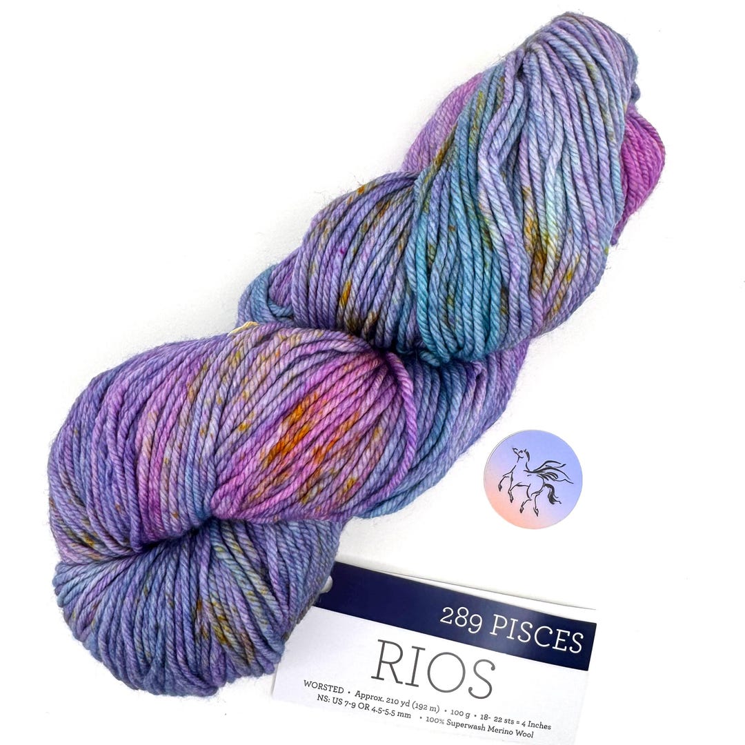 Malabrigo Rios Pisces 289 NEW Zodiac Collection Worsted Weight Merino ...