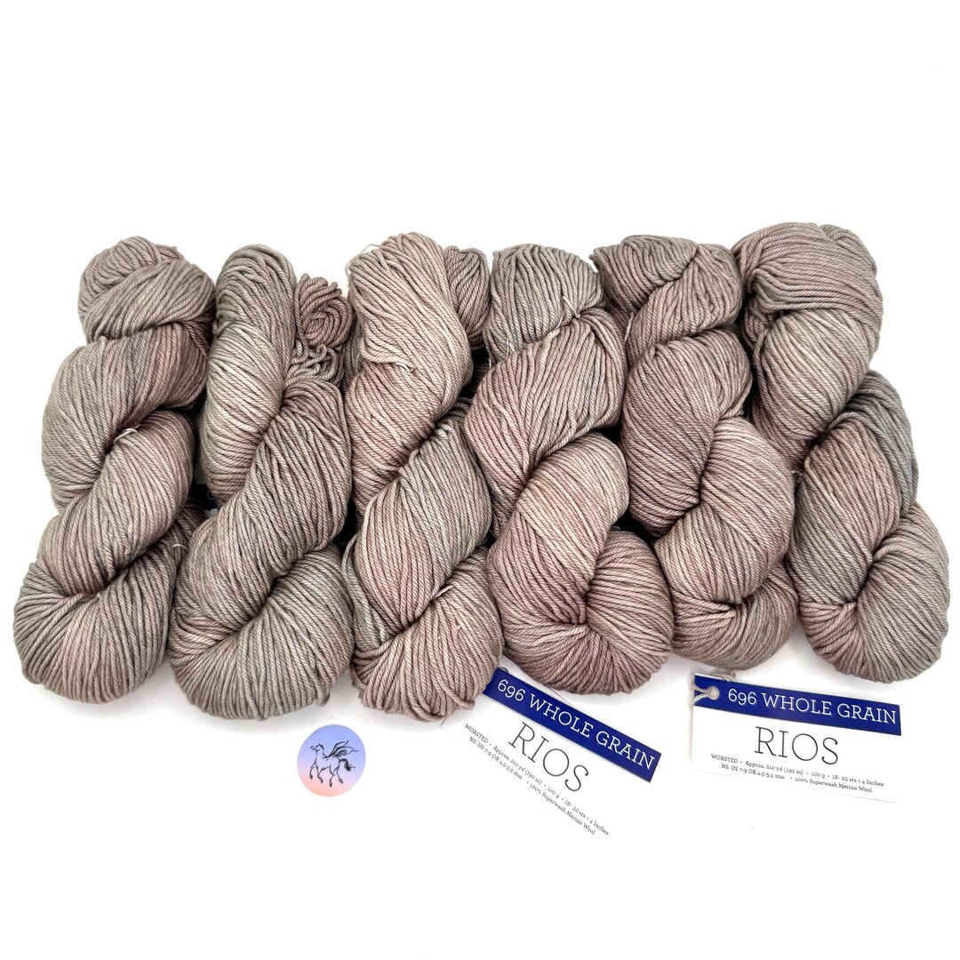 Malabrigo Rios Whole Grain 696 Rios Yarn, Rios Worsted Weight Merino ...