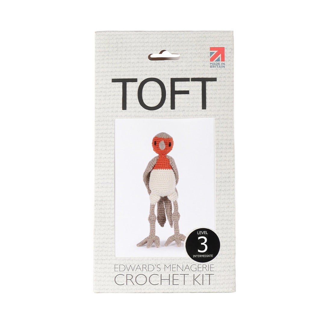 Toft Crochet Kit Robin the Bird DIY Crochet Amigurumi DIY Kit Toft ...