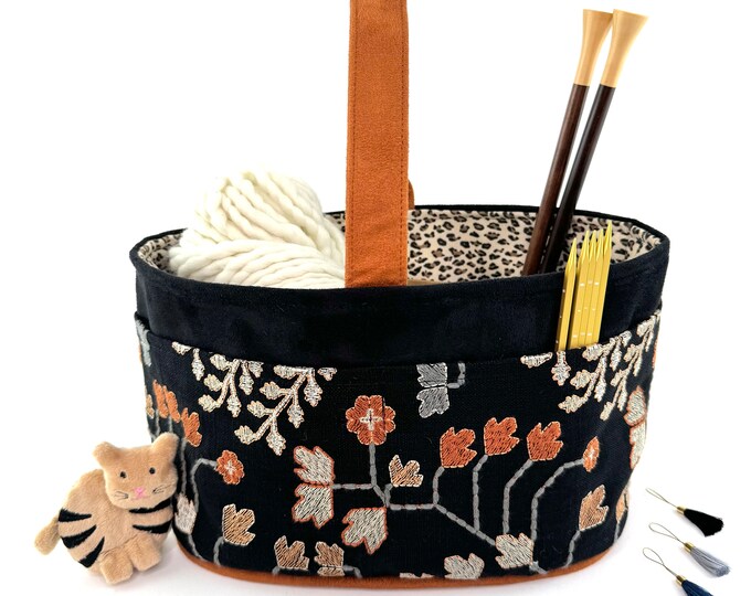 Atenti Short Caddy Twinkle Print Yarn Caddy Knitting Project Bag 8 ...