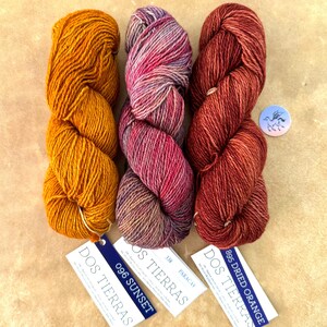 Malabrigo Dos Tierras KAL 2024 Kit Friendship Shawl Sunset Paracus ...