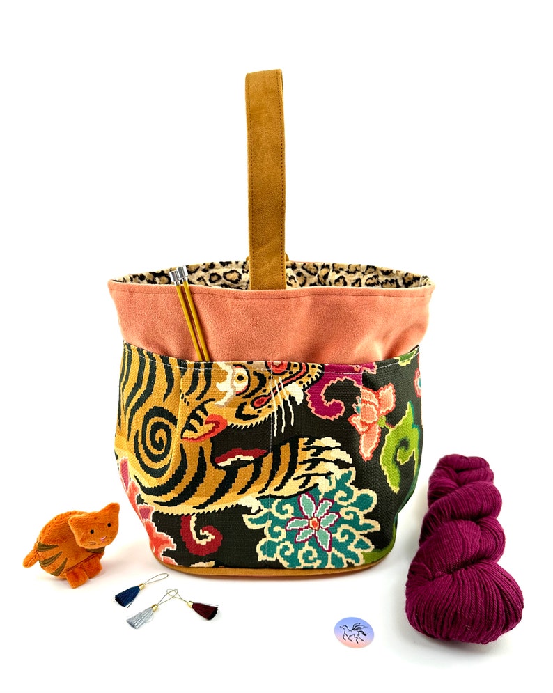 Atenti Tall Caddy Le Tigre Crochet Knitting Caddy Knitting - Etsy