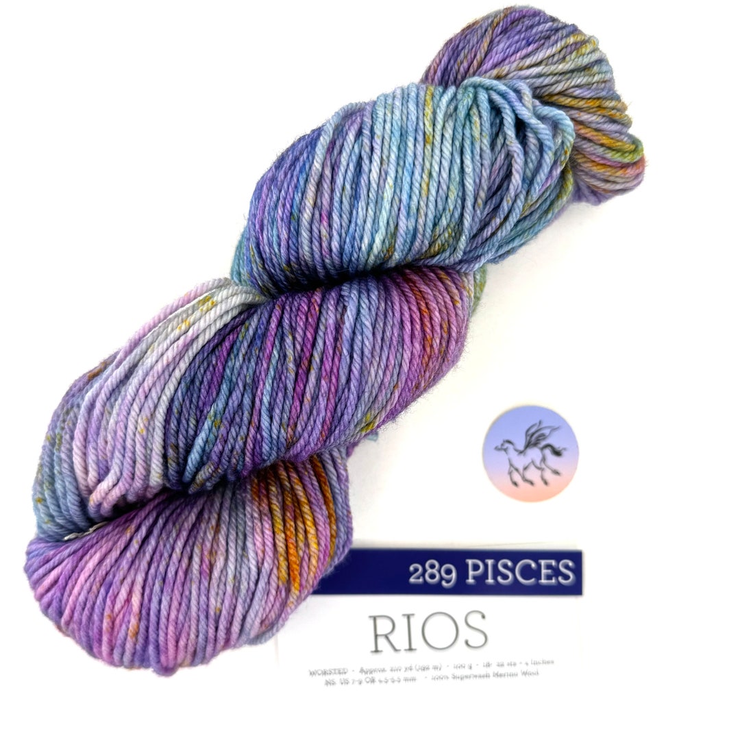 Malabrigo Rios Pisces 289 NEW Zodiac Collection Worsted Weight Merino ...