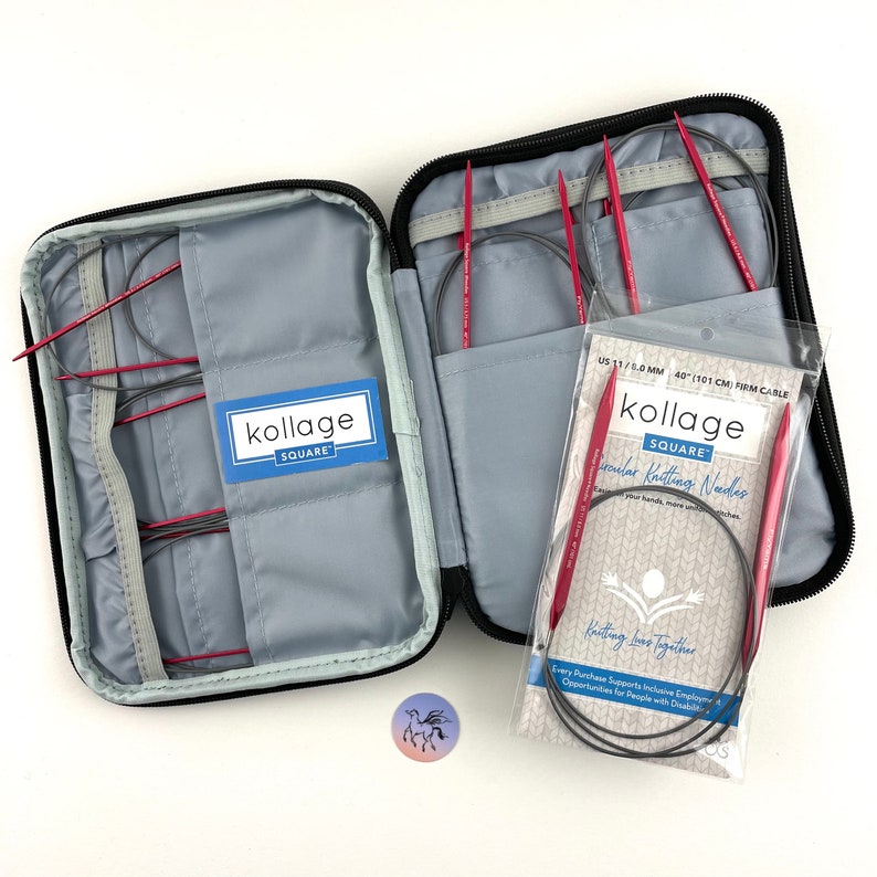 Kollage RED Circular 12 Needles FIRM Cable Set Red Case - Etsy