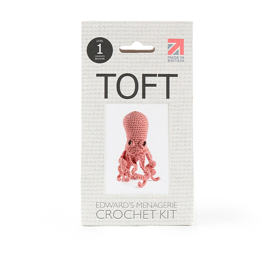 Toft Crochet MINI Kit Orla the Octopus Mini DIY Amigurumi Pink DIY Kit ...