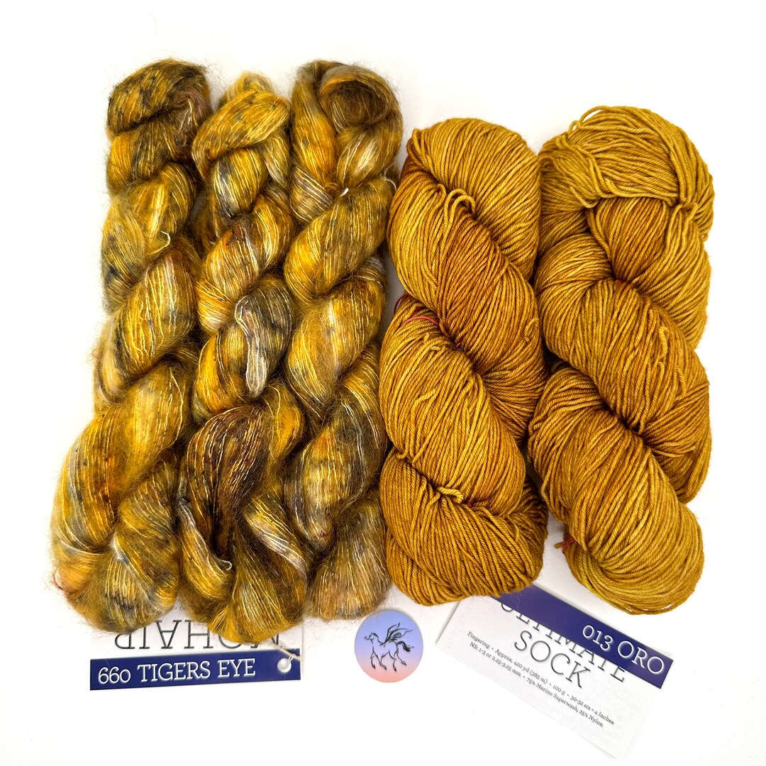 Malabrigo KAL Kit Chevron Delight Shawl September2023 3 Mohair ...