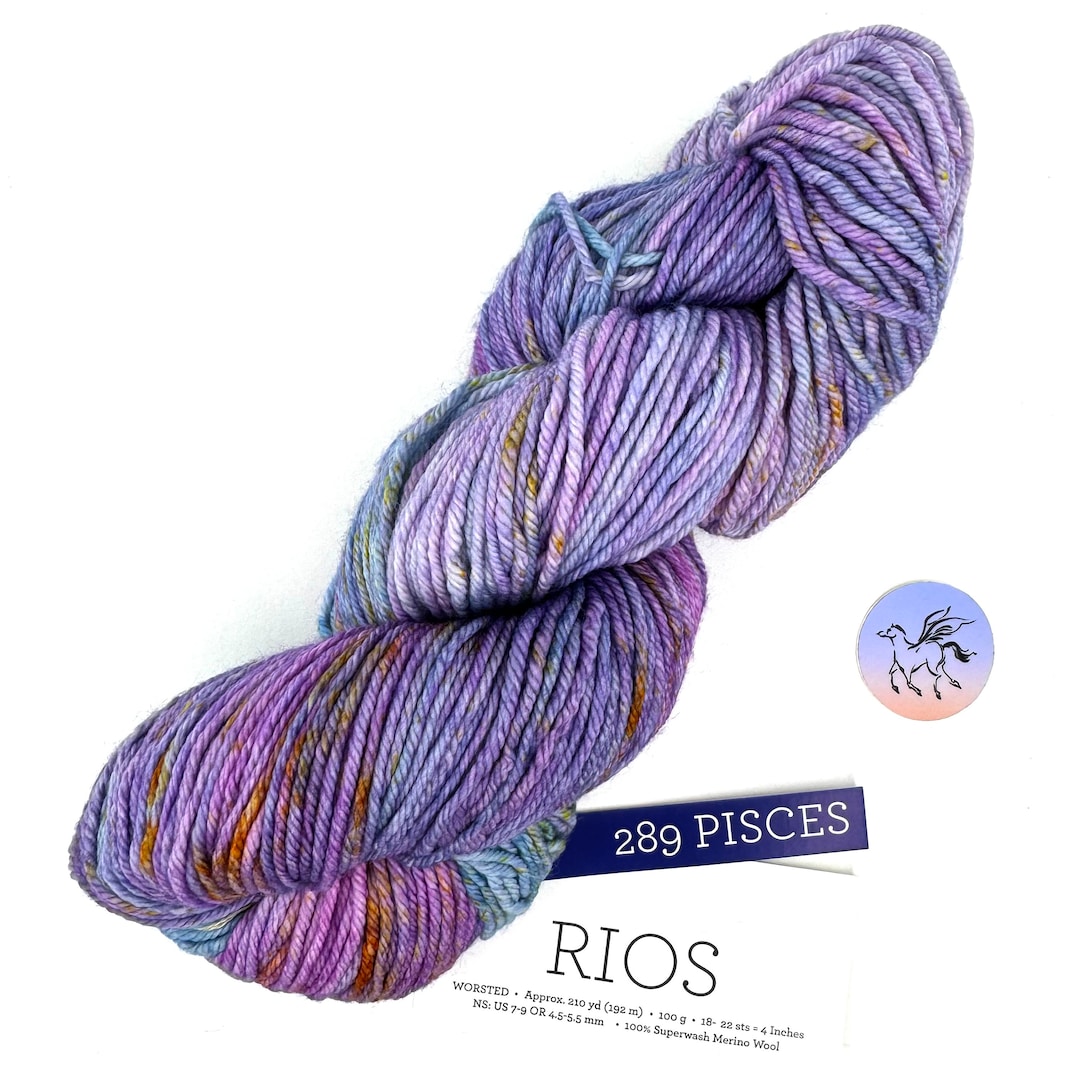 Malabrigo Rios Pisces 289 NEW Zodiac Collection Worsted Weight Merino Yarn Superwash Wool Hand ...