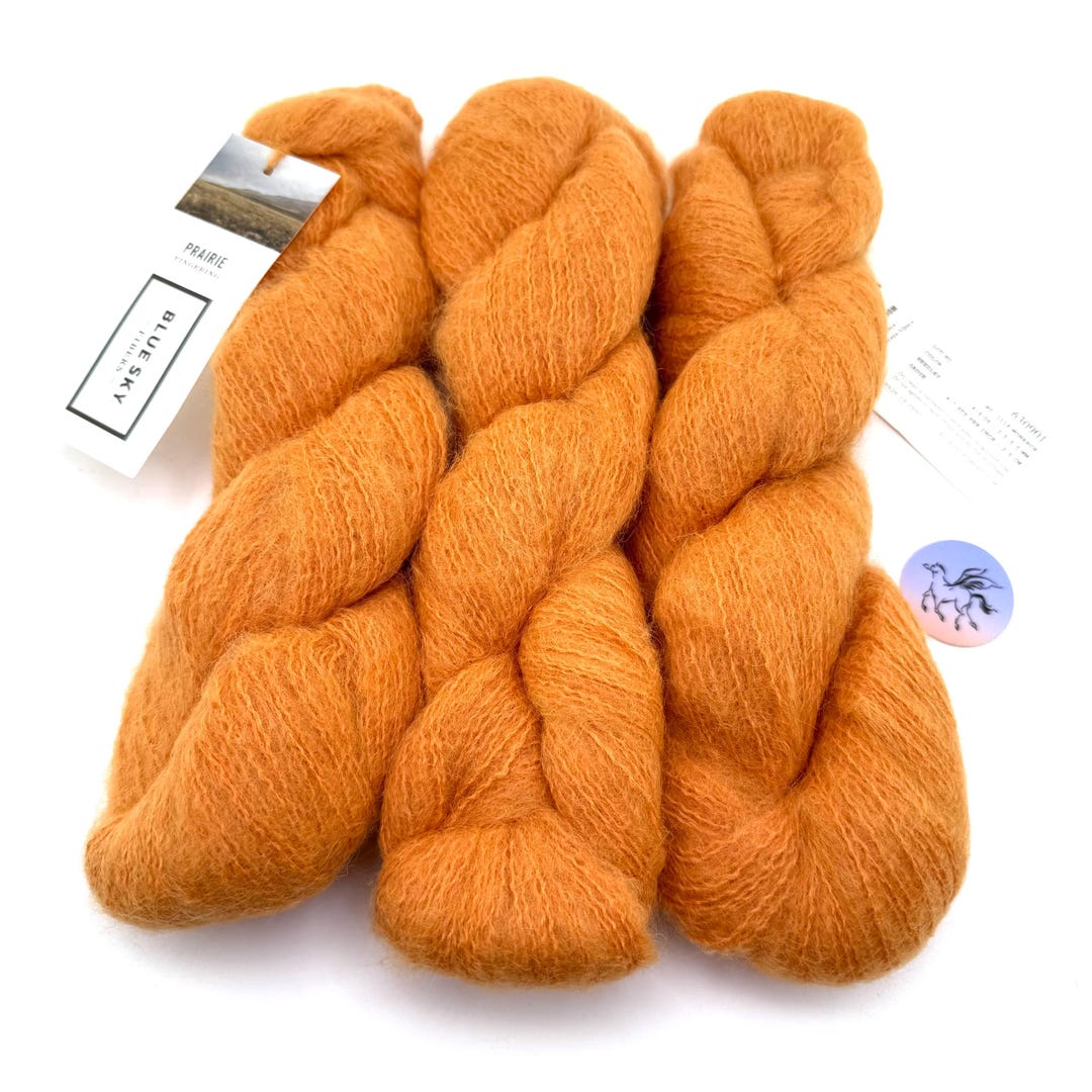 Prairie Monarch Suri Alpaca Blend Yarn: Blue Sky Fibers, 273 Yards ...