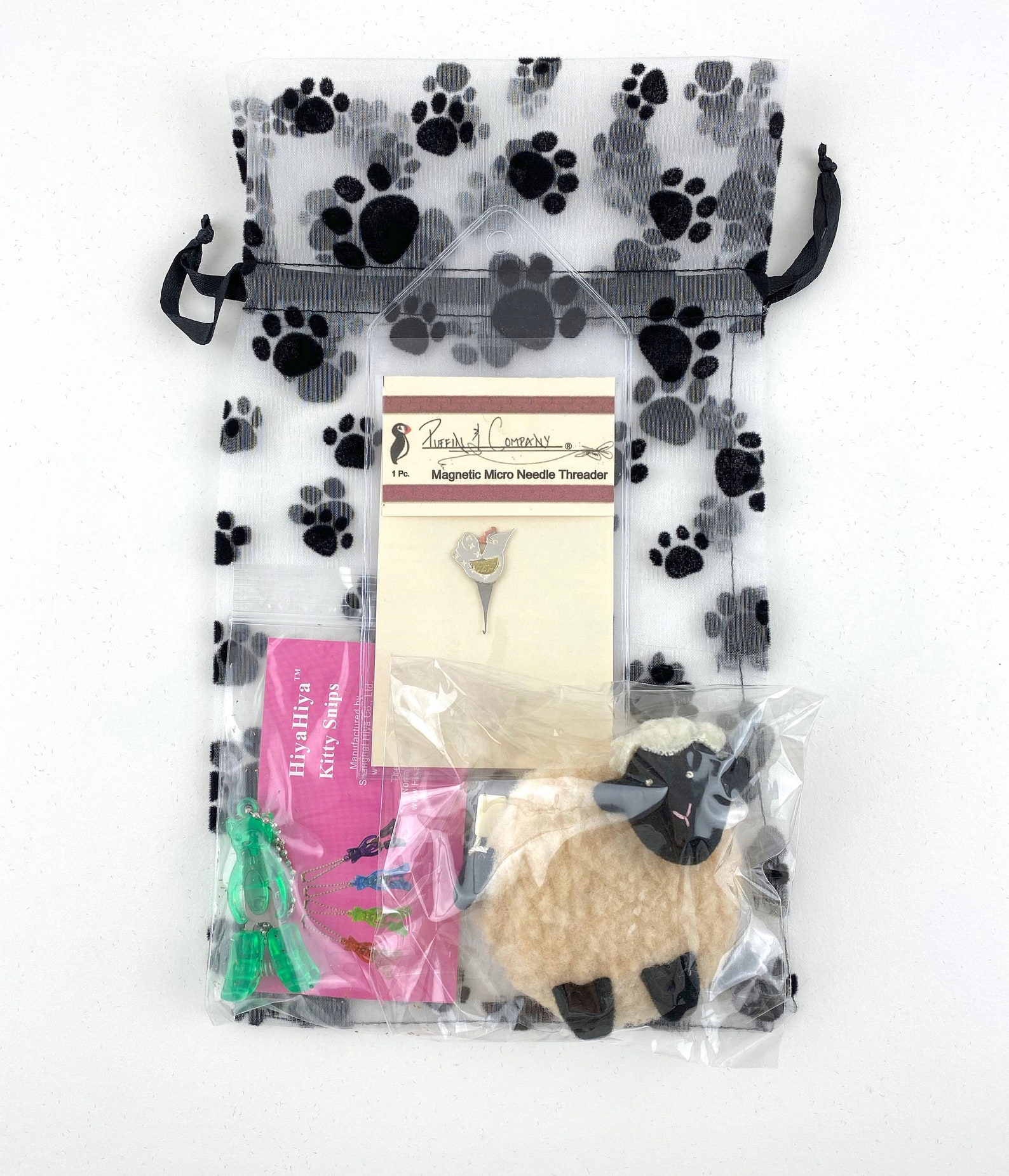 Craft Notions Gift Set Fox Tape Measure HiyaHiya Snips Puffin | Etsy