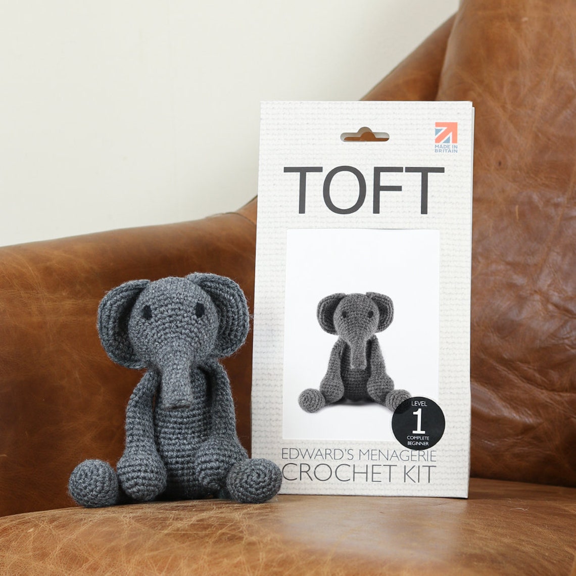 Toft Crochet Kit Bridget the Elephant DIY Crochet Amigurumi - Etsy