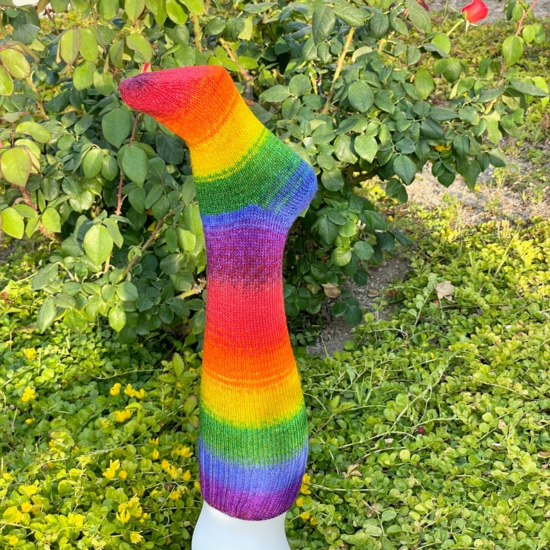 Urth Uneek Harmony Sock Kit Hand Dyed Self-striping Rainbow - Etsy
